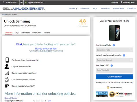 Top Samsung Network Unlock Tools