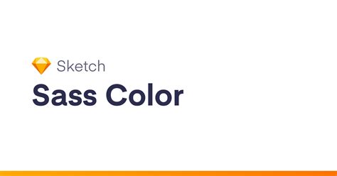 Sketch Sass Color Plugin Sketch Elements