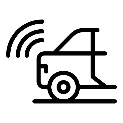 Back Car Sensor Icon Outline Vector Road Sign 15912356 Vector Art At Vecteezy