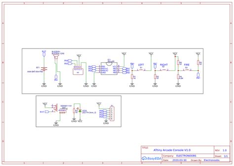 Attinygame Mini Game Com Attiny85 Oshwlab