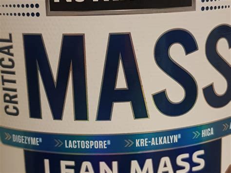 Critical Mass Chocolate Lean Mass Gainer Nutrition Facts Eat This Much