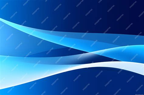 Premium Ai Image Abstract Blue Background With Smooth Lines And Waves Generative Ai