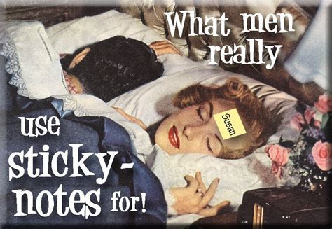 What Men Really Use Sticky Notes For MAGNET
