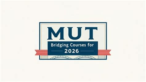 Mut Bridging Courses For 2026 · Varsity Wise🎓