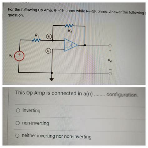 Solved For The Following Op Amp R11k ﻿ohms While R25k