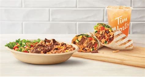 Tim Hortons Canada New Flavour Enjoy Chipotle Steak Loaded Wraps And Loaded Bowls Now Canadian