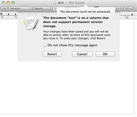 Macos When Editing Files On A Windows Networked Drive I Get Could Not Be Saved Errors