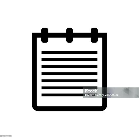 격리 된 삽입 전자 필기장 아이콘의 벡터 이미지입니다 플랫 블랙 블랙 노트북 아이콘 디자인 개성 개념에 대한 스톡 벡터 아트 및