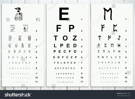 Chart Test Visual Acuity Symbols 스톡 사진 680821063 Shutterstock