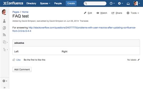 Problems With User Macros After Updating Confluence From 35 To 544 Stack Overflow