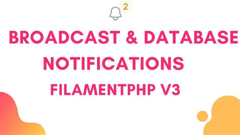 Realtime And Database Notification In Filamentphp Youtube