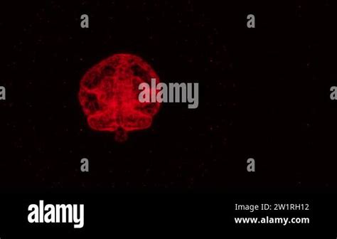 Model Of The Human Brain Is Spinning In Space The Effect Of The Plexus