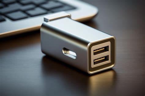 테이블 위의 펜드라이브 Usb 메모리 플래시 드라이브로 더 잘 알려진 펜드라이브는 데이터를 Gb 크기로 저장하는 기능을 가진 플래시 메모리로 구성된 장치입니다 프리미엄 사진