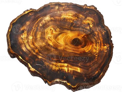 Intricate Tree Rings Displaying A Stunning Natural Pattern With A Transparent Background