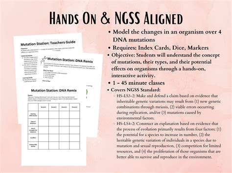 Mutation Station Lab Evolution Dna Genetics Lab For High School
