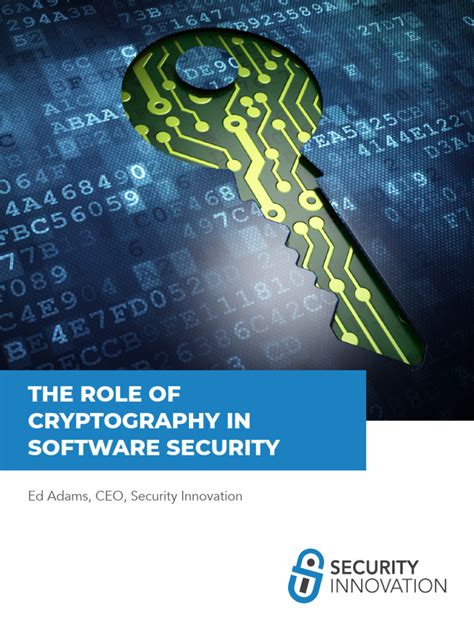 Role Of Cryptography In Software Security Pdf Transport Layer Security Key Cryptography