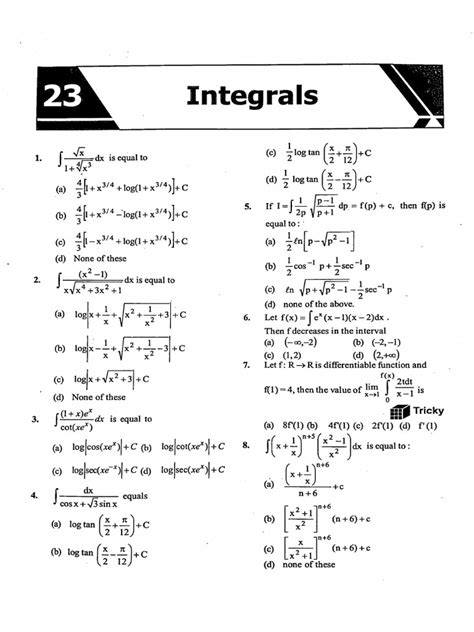 Integration Sheet Pdf