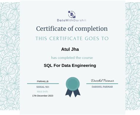 Sqlfordataengineering Dataengineering Handsonlearning Gratitude