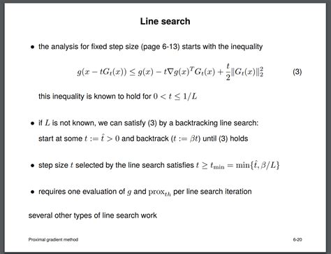 Optimization Line Search Bracketing For Proximal Gradient Is It Good Idea Computational