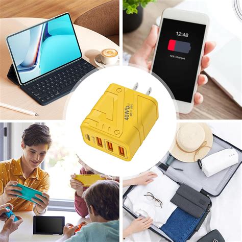 4 Plug Adapter Color Fast Power Bricks Fast Charging Plug In Wall S6