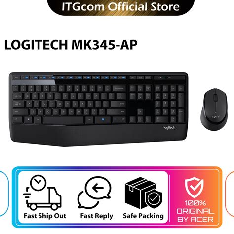 Logitech Mk345 Wireless Keyboard Mouse Combo Shopee Malaysia