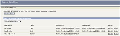 Creating User Defined Fields Creating User Defined Fields