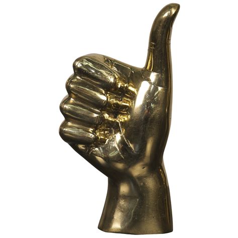 Brass Thumbs Up Hand Decor Overstock