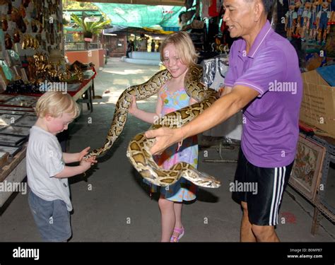 Wilf And Lucy Are Shown A Live Python Snake Farm And Small Zoo
