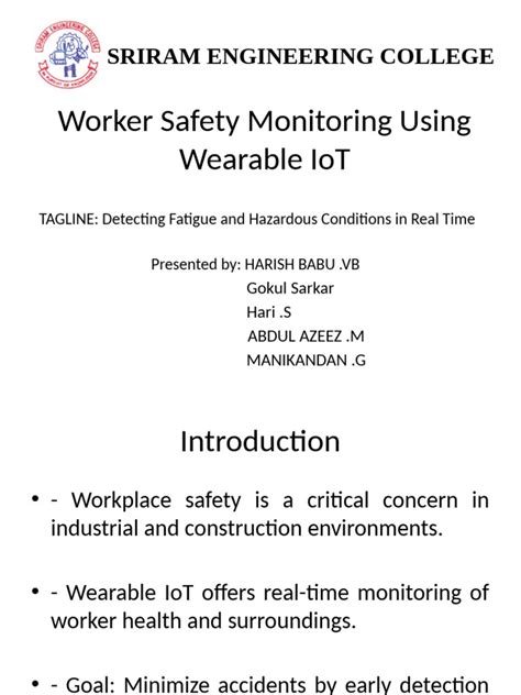 worker safety monitoring wearable iot pdf internet of things