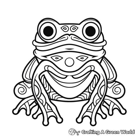 Tree Frog Coloring Pages Free Printable