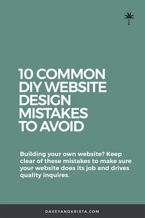 10 Common Diy Website Design Mistakes To Avoid Davey And Krista Diy