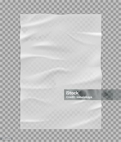 촉촉한 종이 주름진 포스터 투명한 구겨진 질감의 젖은 종이 시트 템플릿 벡터 접착 주름진 흰색 테이프 0명에 대한 스톡 벡터 아트 및 기타 이미지 Istock