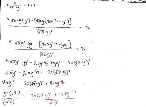 Implicit With Quotient Rule R Calculus