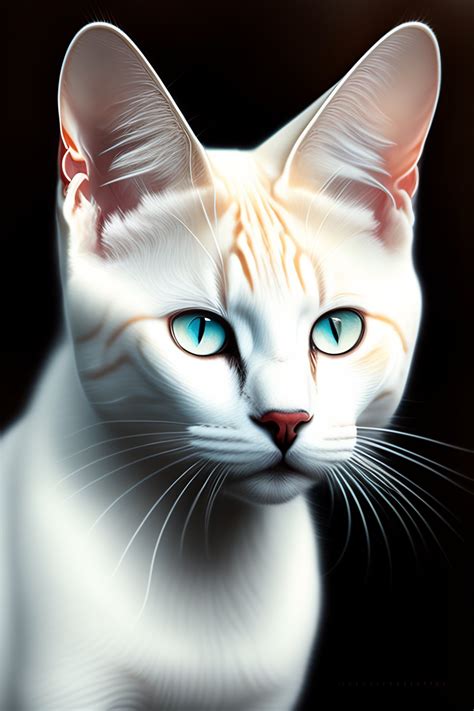 Lexica White Cat
