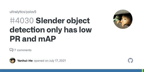 Slender Object Detection Only Has Low Pr And Map · Issue 4030