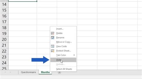 How To Hide Sheets In Excel
