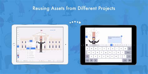 Reusing Assets From Different Projects Explain Everything