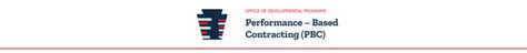 Performance Based Contracting MyODP