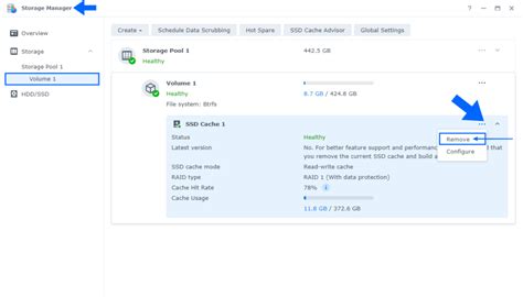 Synology How To Remove Current SSD Cache Marius Hosting