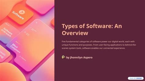 Types Of Software An Overview Pptx Types Of Software An Overview Pptx