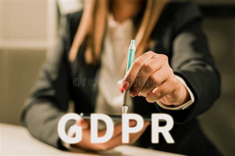 Inspiration Showing Sign GDPR Word For Regulation In EU Law On Data Protection And Privacy