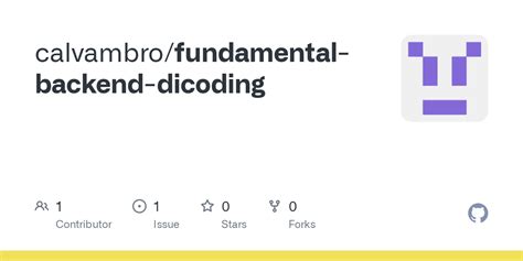 Github Calvambrofundamental Backend Dicoding