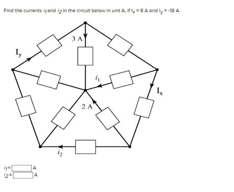 Solved Find The Currents I1 And I2 In The Circuit Below In Chegg Com