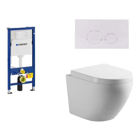 Geberit Pack Wc Suspendu Cuvette Rimless Compact Design Gary Abattant Soft Close Frein De Chute