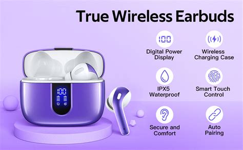 Tagry Bluetooth Headphones True Wireless Earbuds 60h