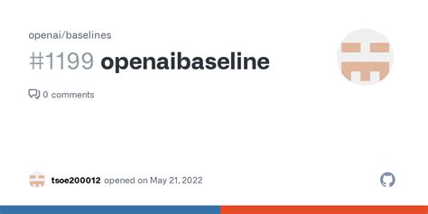 Openaibaseline Issue Openai Baselines Github