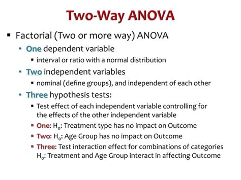 Two Way Anova Overview And Spss Interpretation Pptx Genetics Science