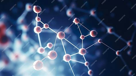 Premium Ai Image 3d Illustration Of Science Background Molecule