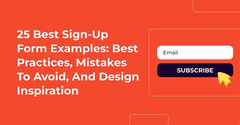 Best Sign Up Form Examples Best Practices Mistakes To Avoid And Design Inspiration Claspo Io