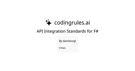 Api Integration Standards For F Coding Rules Codingrules Ai